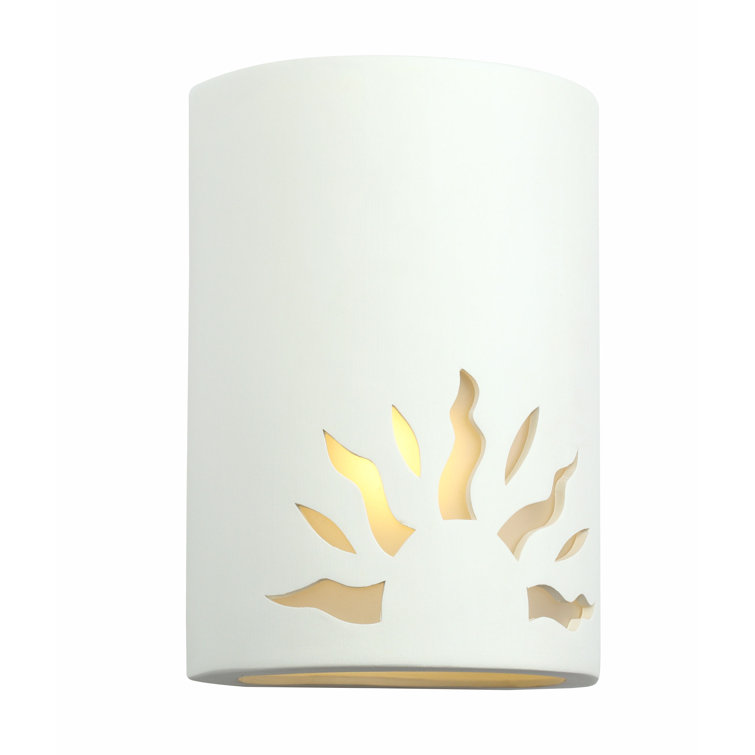 Foundry Select Ninamarie Flush Mount Ceramic Outdoor Wall Lights Led Bulb Included Wayfair